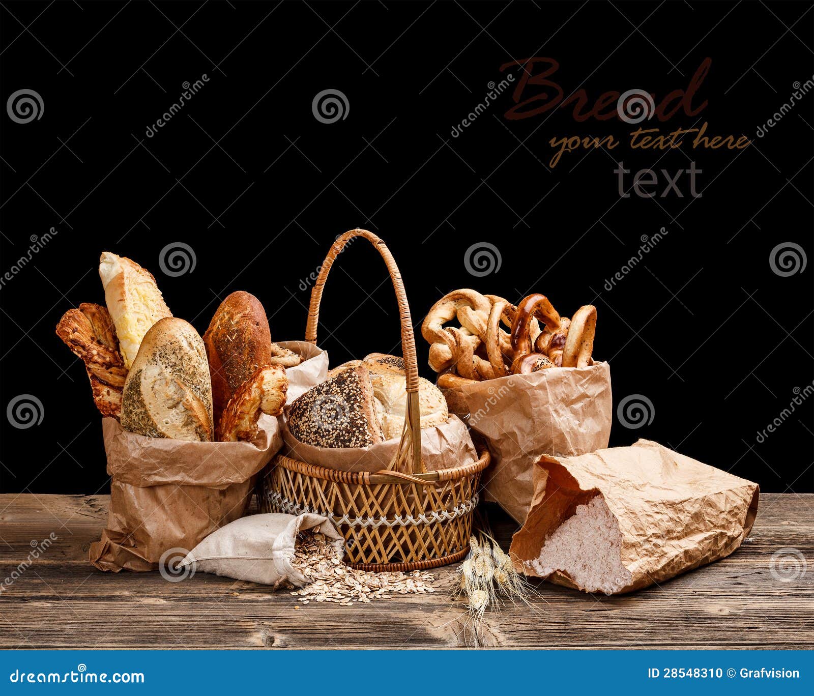 Bread still life stock photo. Image of dough, loaf, fiber - 28548310