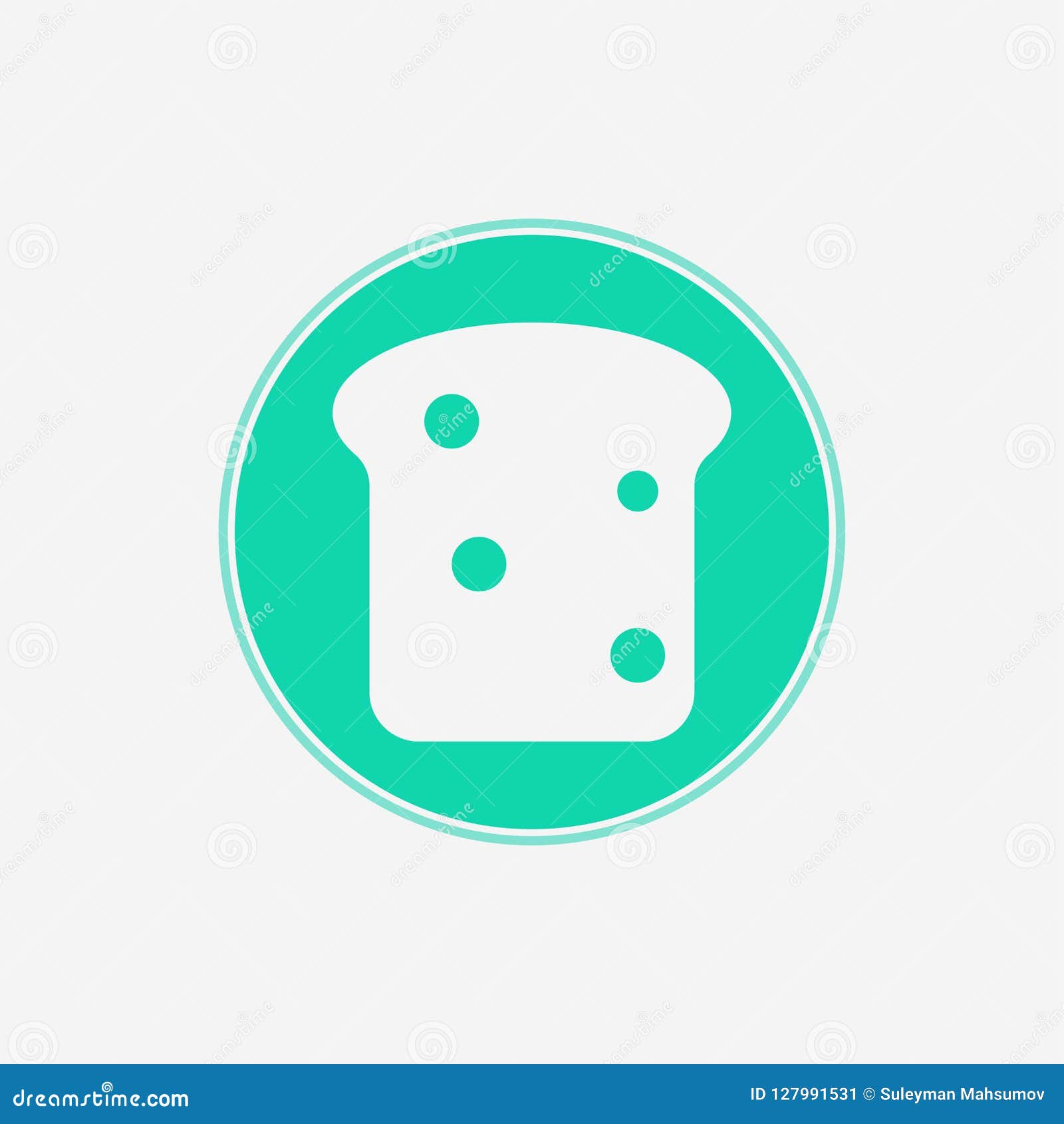 Bread Vector Icon Sign Symbol Stock Vector - Illustration of black ...