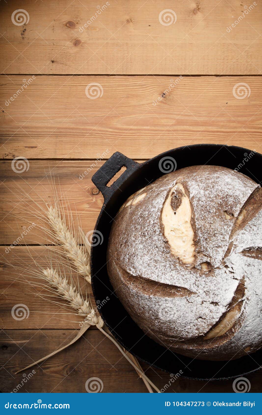 Bread on the table stock image. Image of life, loaf - 104347273
