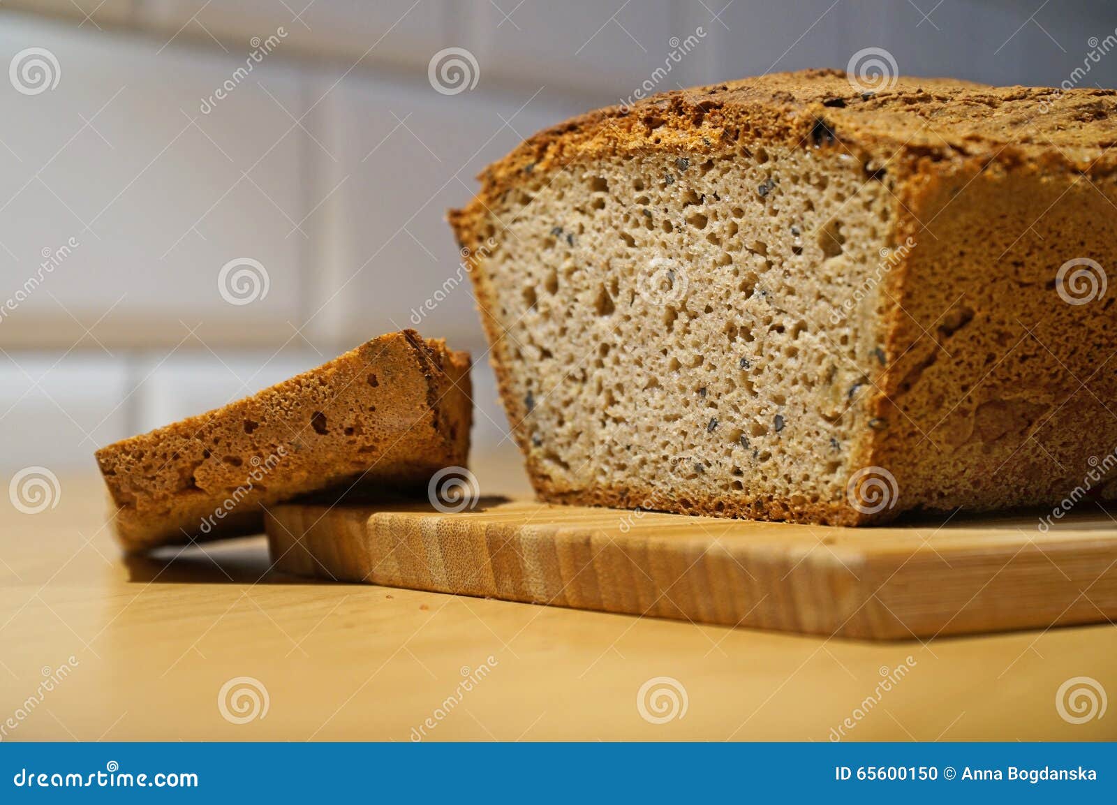 Bread on a table stock photo. Image of healthy, freshly - 65600150