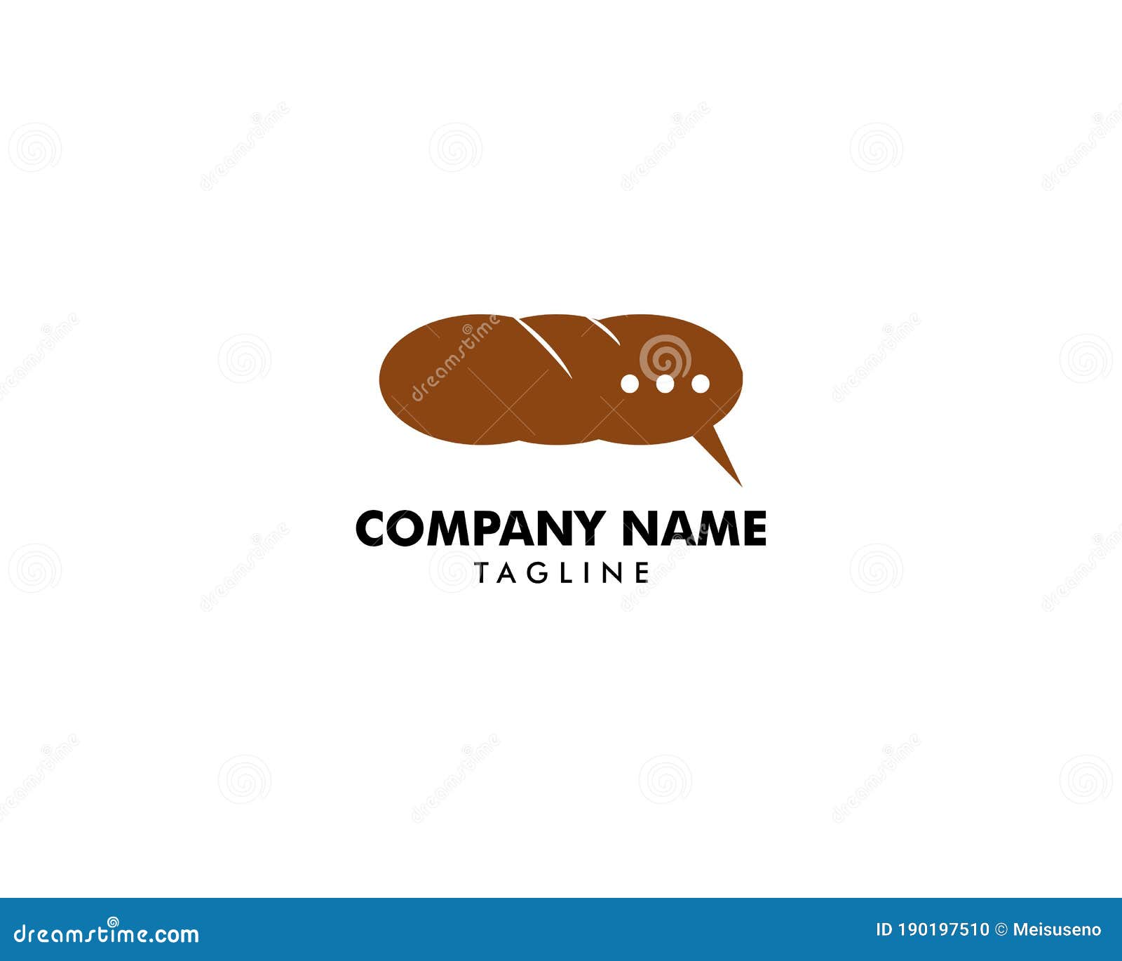 Bread Talk Logo Template Design Vector Illustration Stock Vector ...