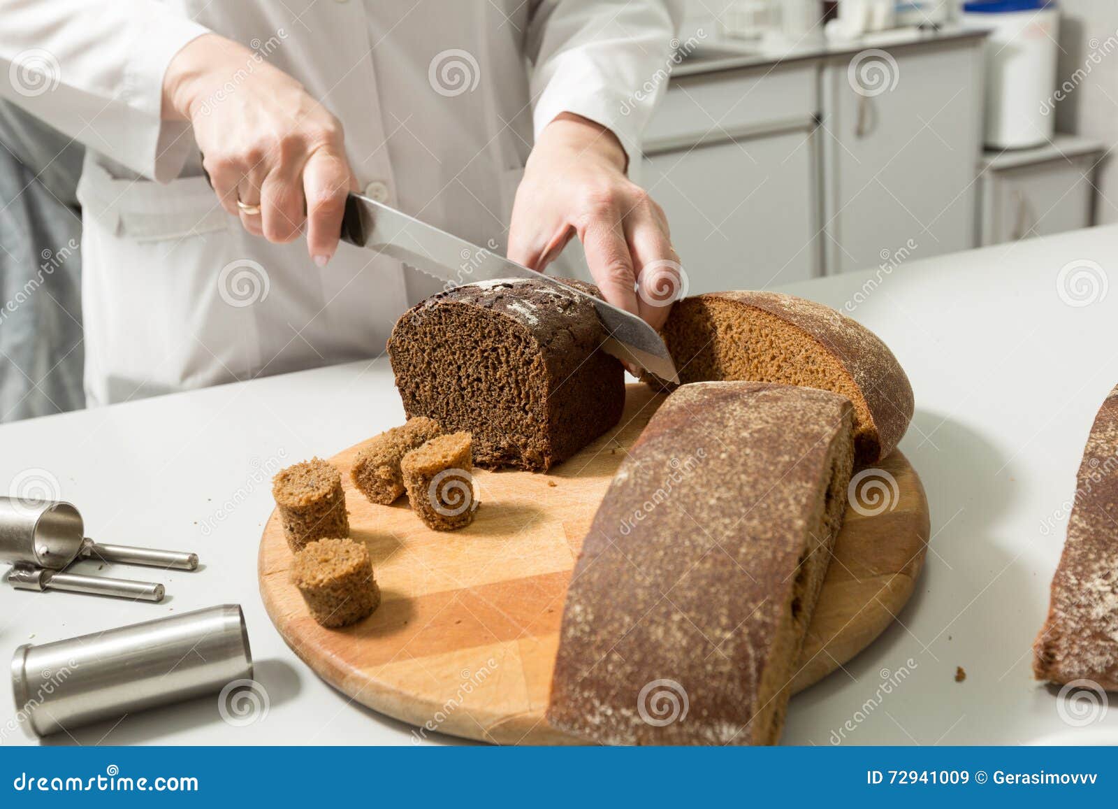 Bread Tests in a Laboratory Stock Image - Image of factory, safety ...