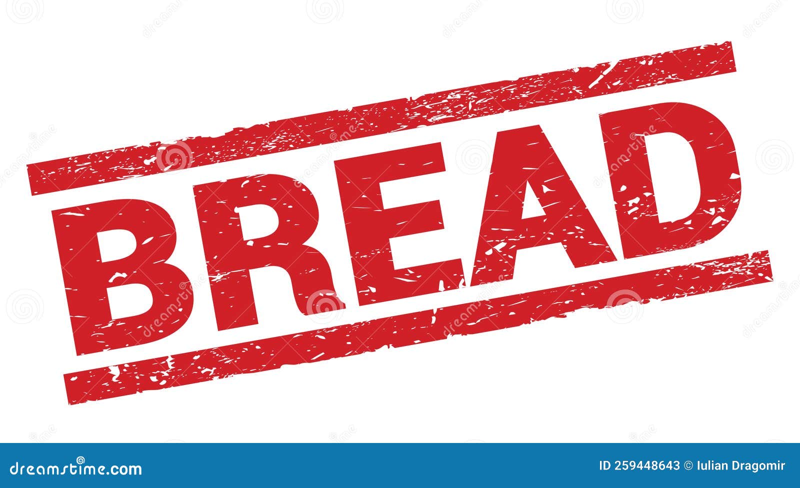 BREAD Text on Red Rectangle Stamp Sign Stock Image - Image of stamp ...