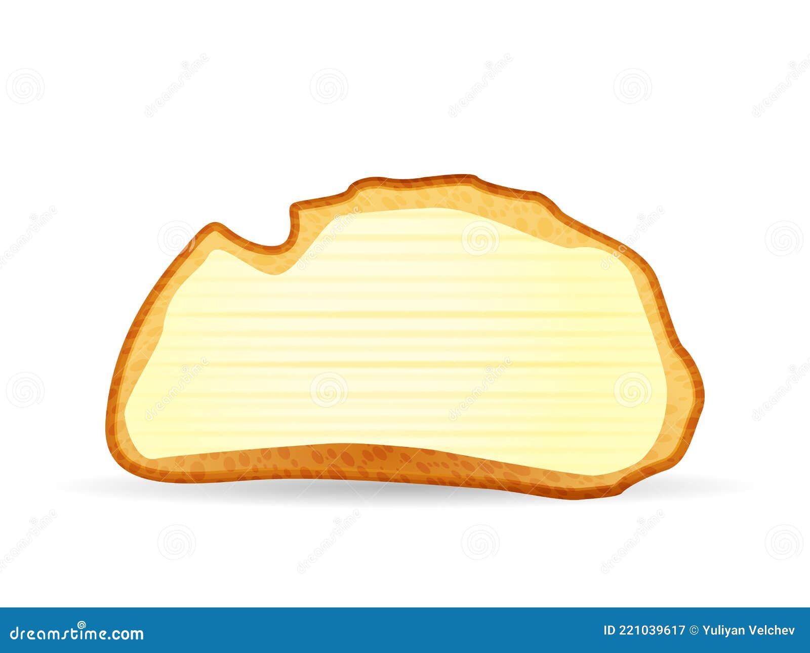 Pop Art Bread Toast For Sandwich Piece Of Roasted Crouton Icon Isolated ...