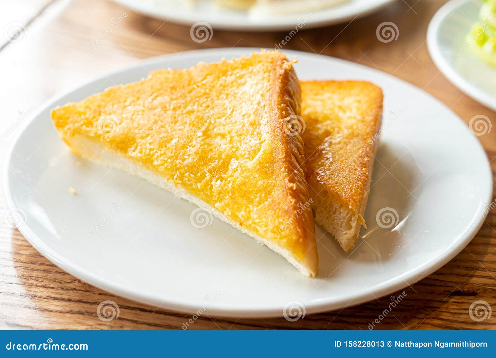 Bread toast with butter stock image. Image of loaf, french - 158228013