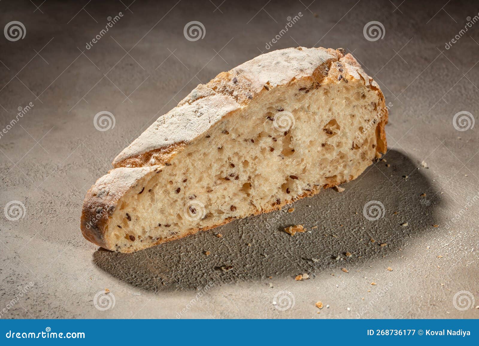 Bread Toast. Crumbs and Bread Slice Close Up Stock Image - Image of ...