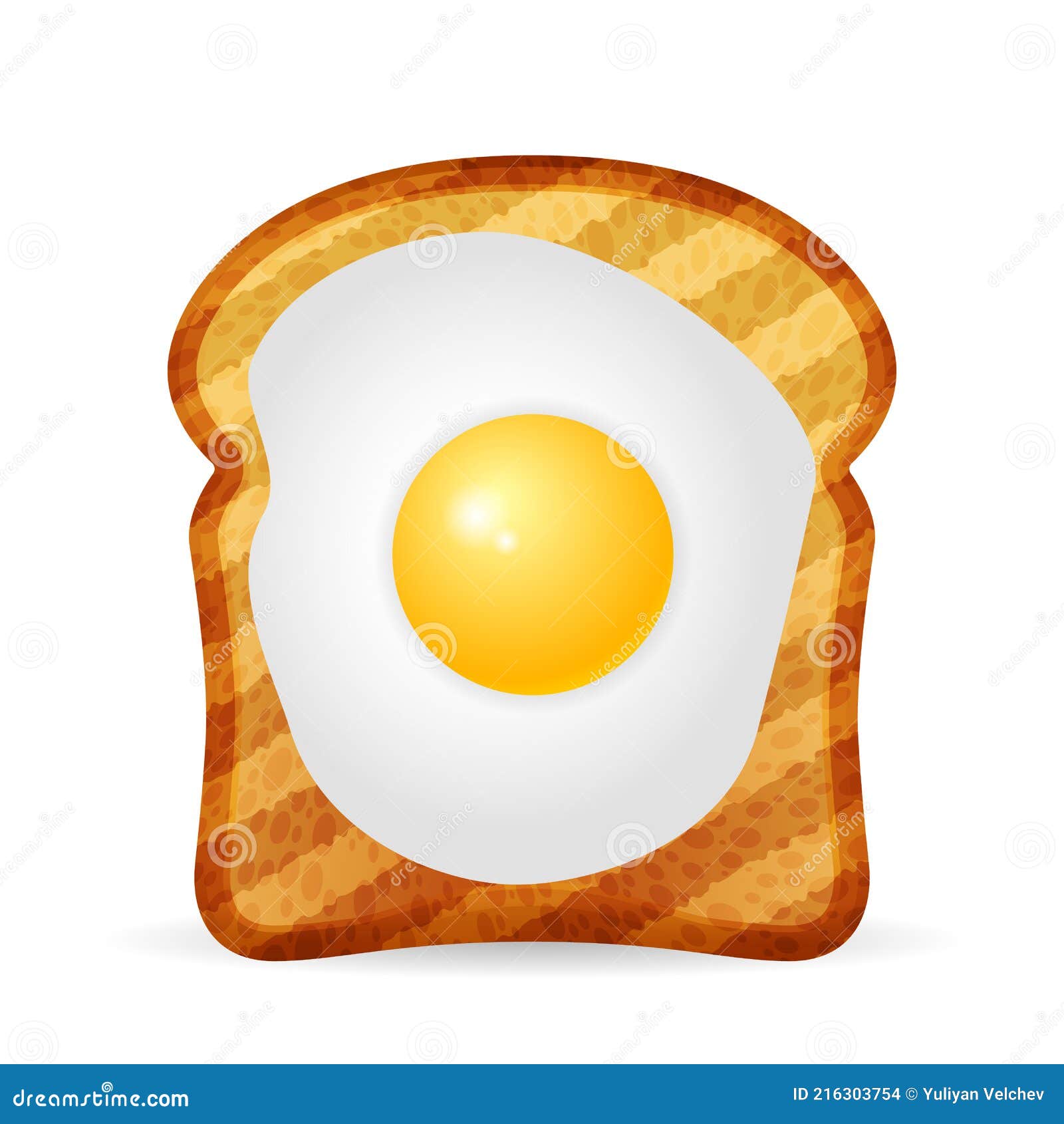 Pop Art Bread Toast For Sandwich Piece Of Roasted Crouton Icon Isolated ...