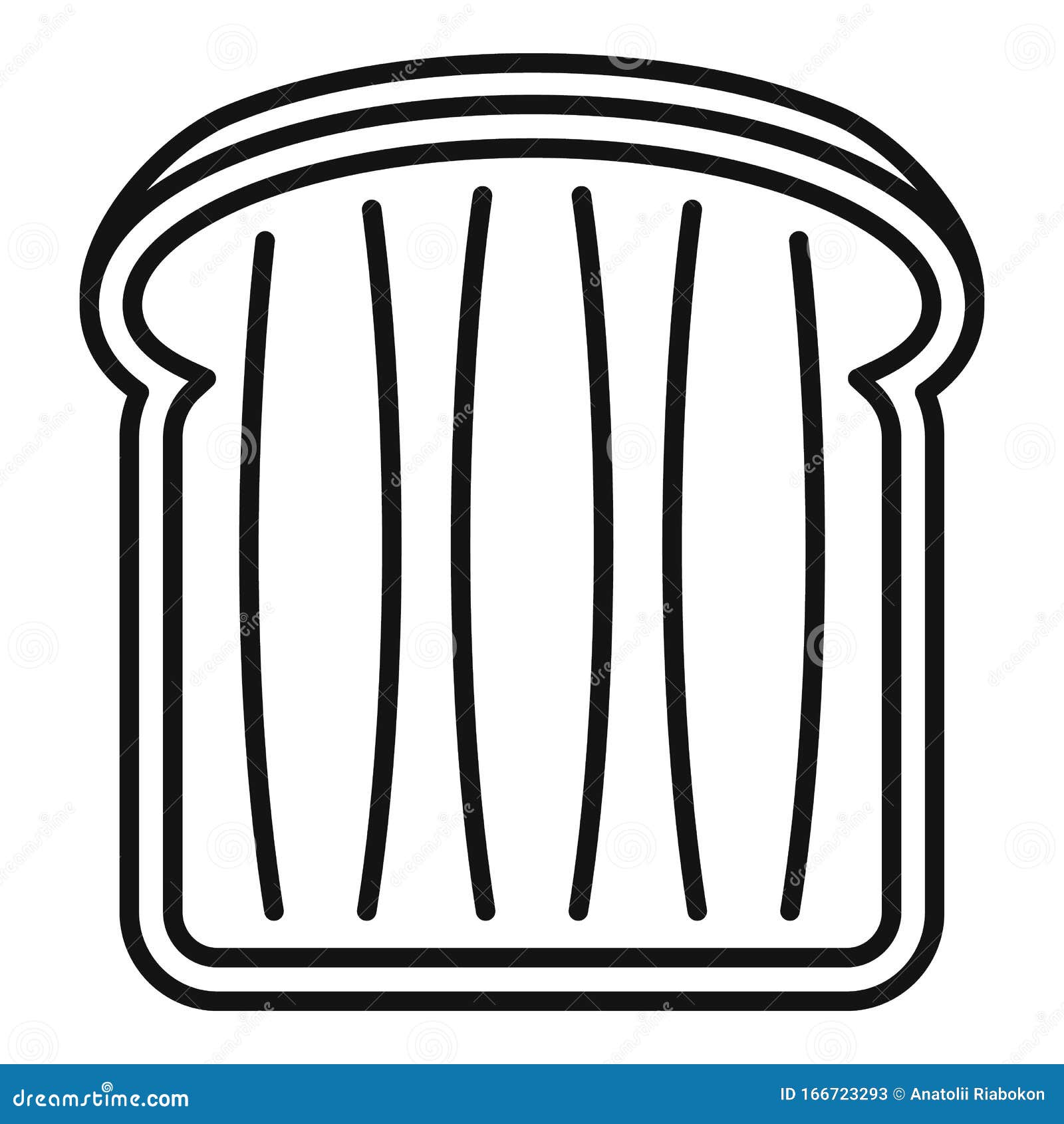 Toast Icon Vector Isolated On White Background, Logo Concept Of ...