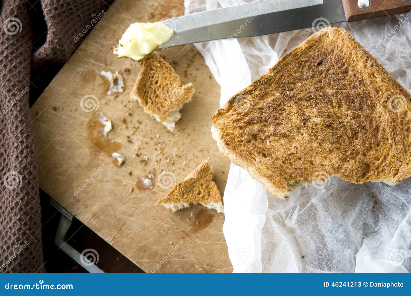 Bread toast in kitchen stock image. Image of burn, food - 46241213