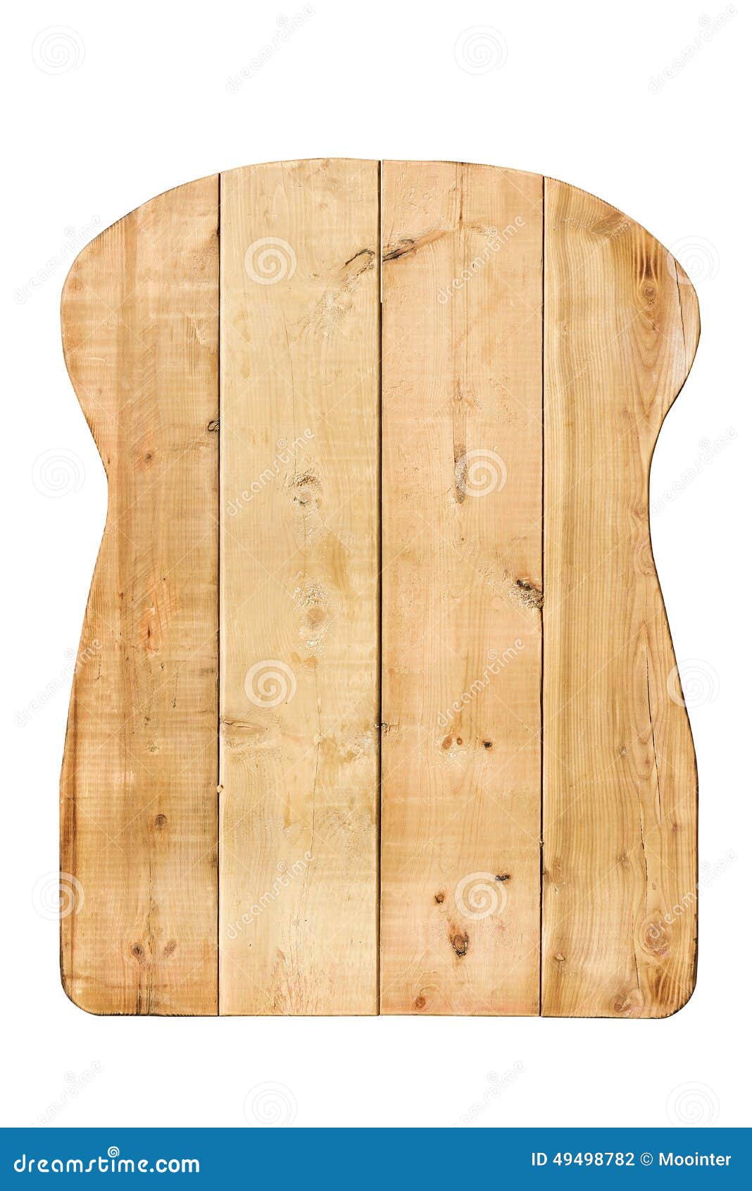 Bread Toast Shape Decoration Made Wood Stock Photo - Image of panel ...