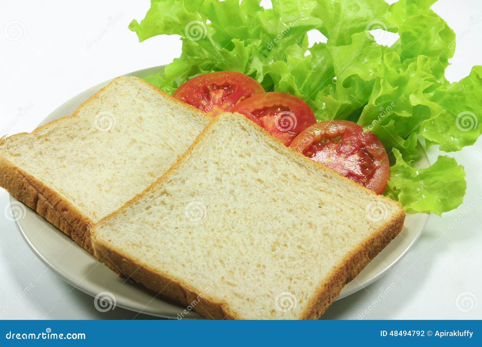 Bread stock photo. Image of toasted, meal, food, isolated - 48494792