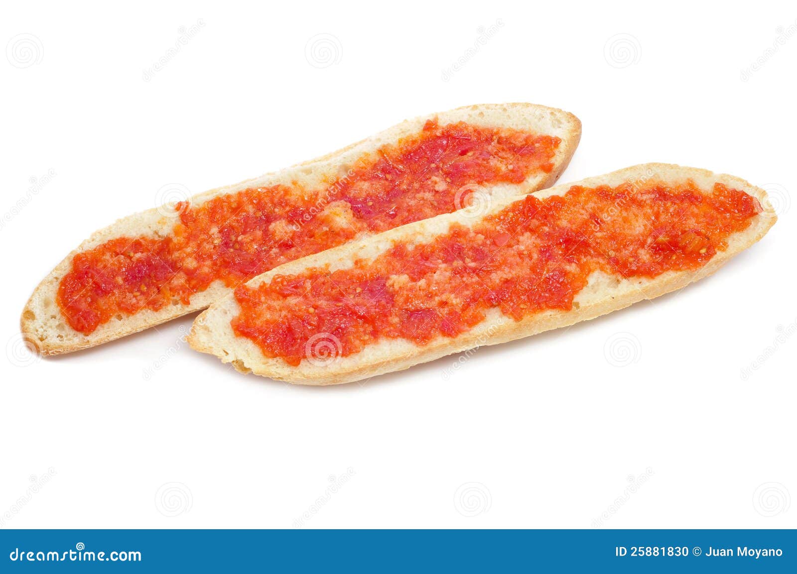 Bread with Tomato, Typical of Catalonia, Spain Stock Photo - Image of ...