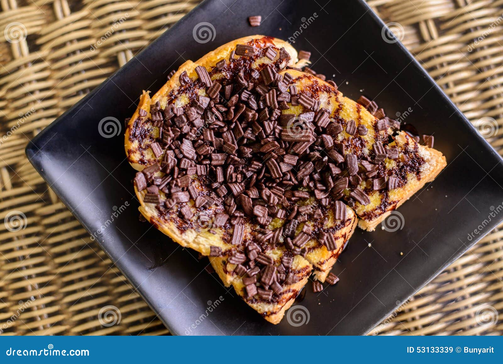 Bread topping chocolate stock image. Image of food, cuisine - 53133339
