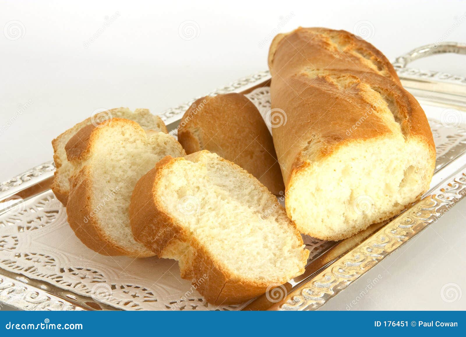 Bread on a tray 1 stock image. Image of french, fibre, baker - 176451