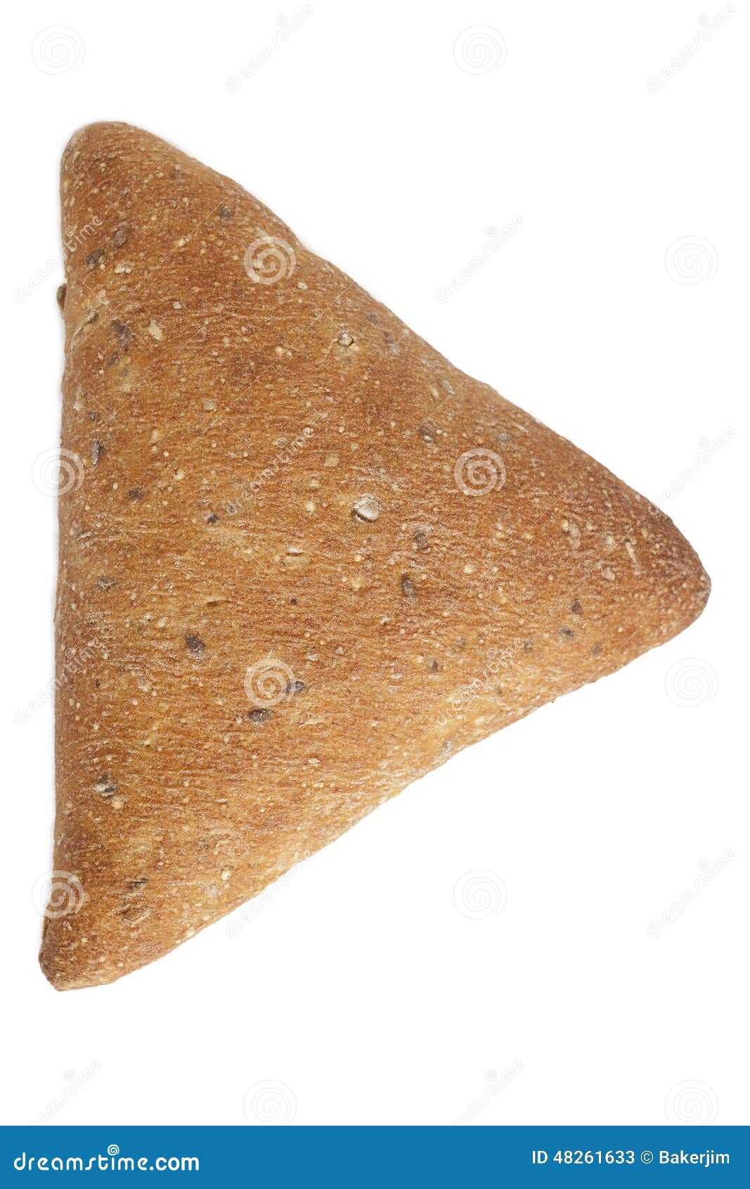 Bread in triangle shape stock image. Image of grain, eating - 48261633