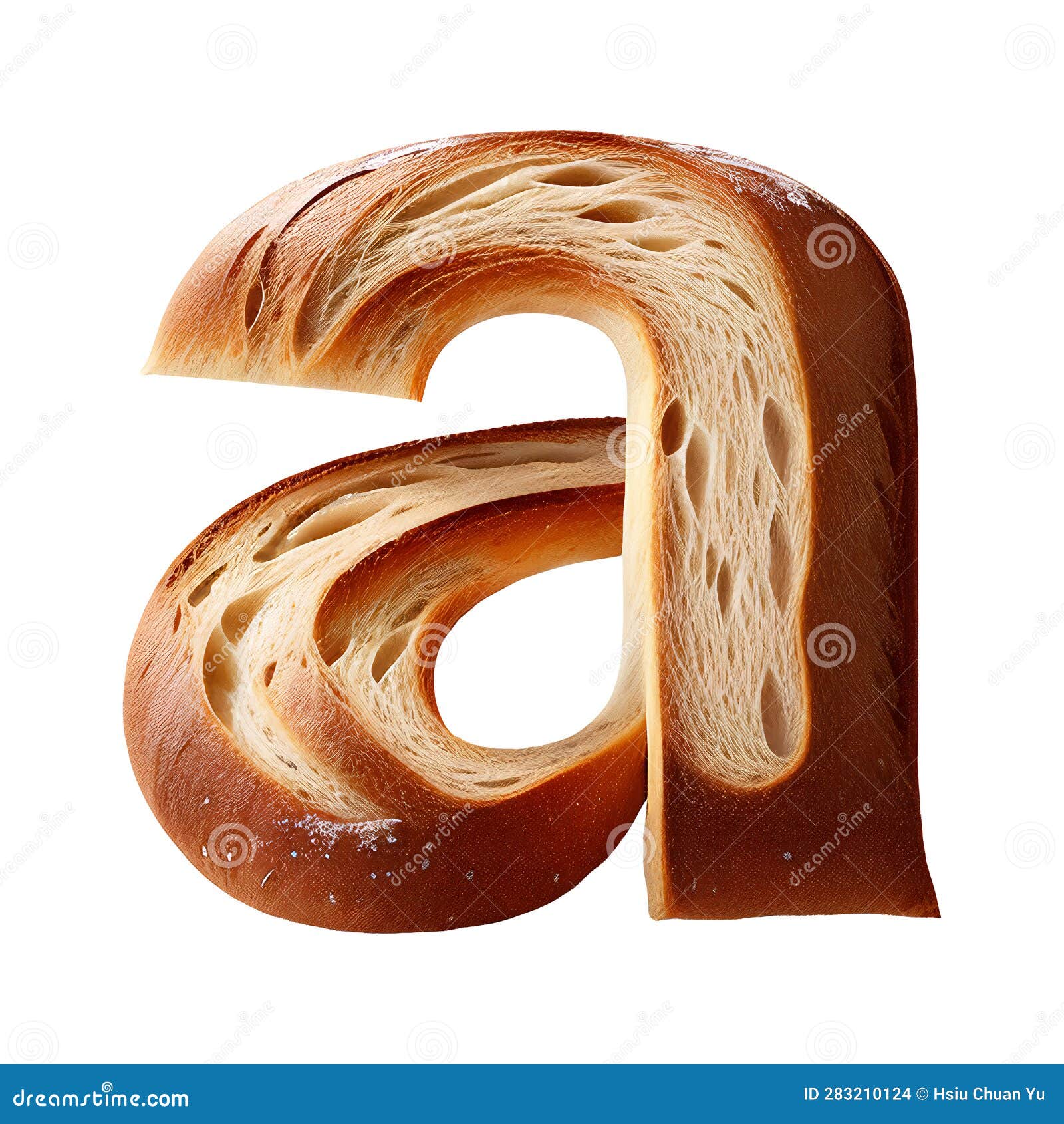 Bread Typography Text Design Lowercase Alphabet a Stock Photo ...