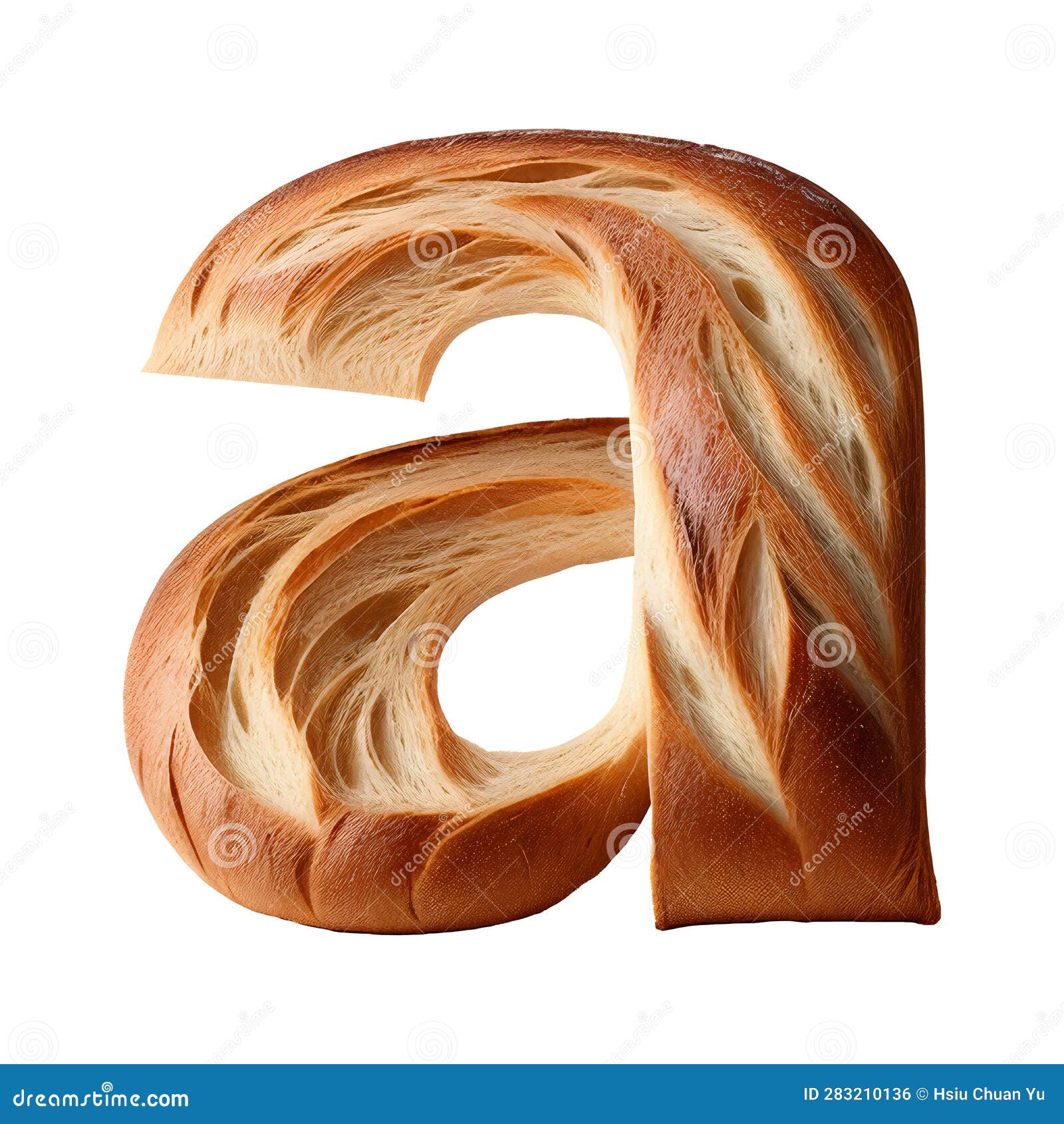 Bread Typography Text Design Lowercase Alphabet a Stock Photo ...