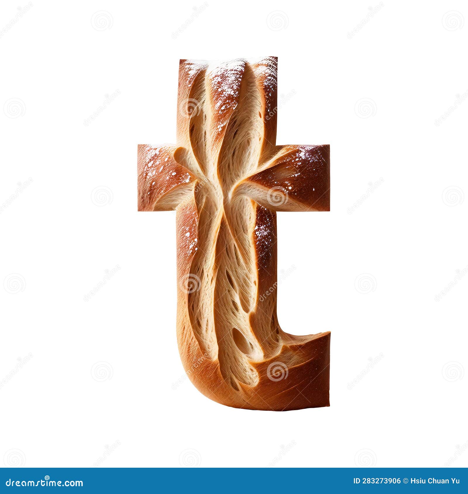 Bread Typography Text Design Lowercase Alphabet T Stock Photo ...