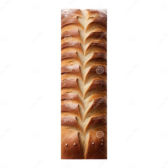 Bread Typography Text Design Uppercase Alphabet I Stock Photo - Image ...