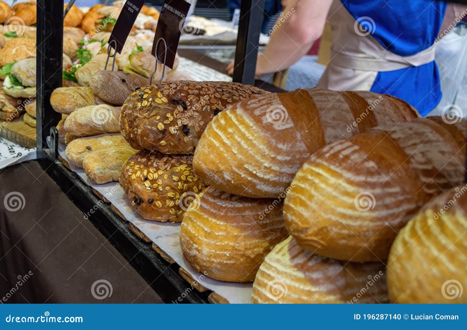 Bread variety stock photo. Image of baguette, market - 196287140