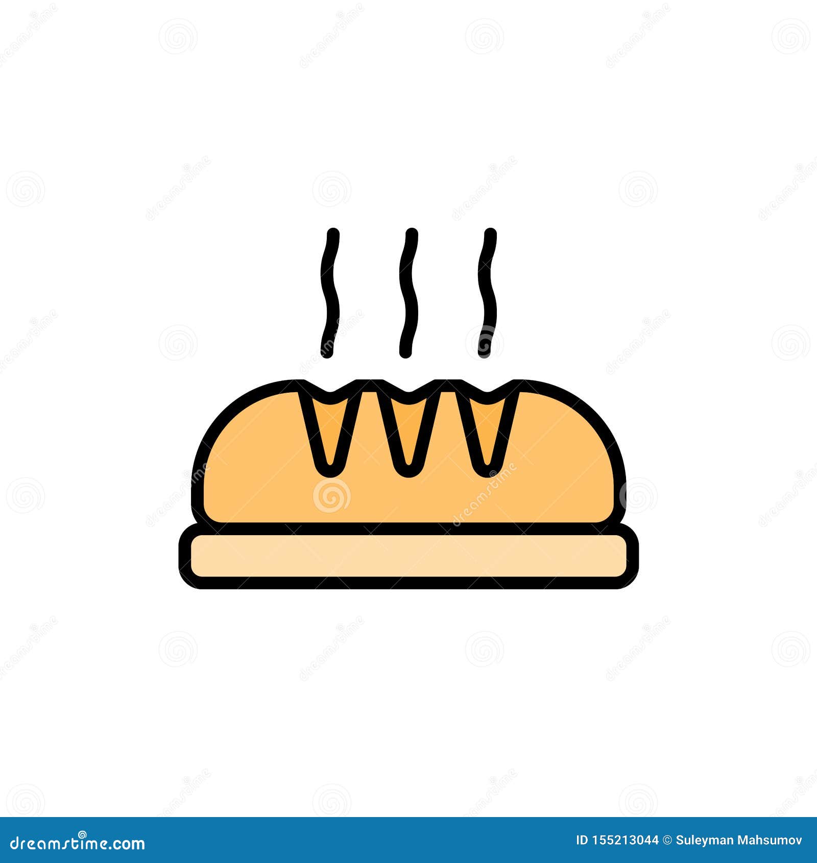 Bread Vector Icon Sign Symbol Stock Illustration - Illustration of food ...