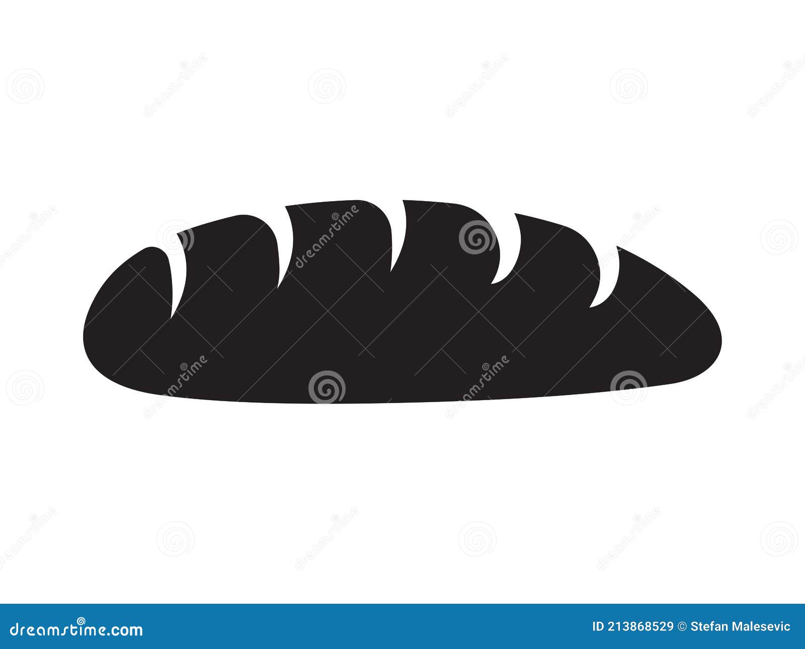 Bread stock vector. Illustration of fresh, symbol, toast - 213868529
