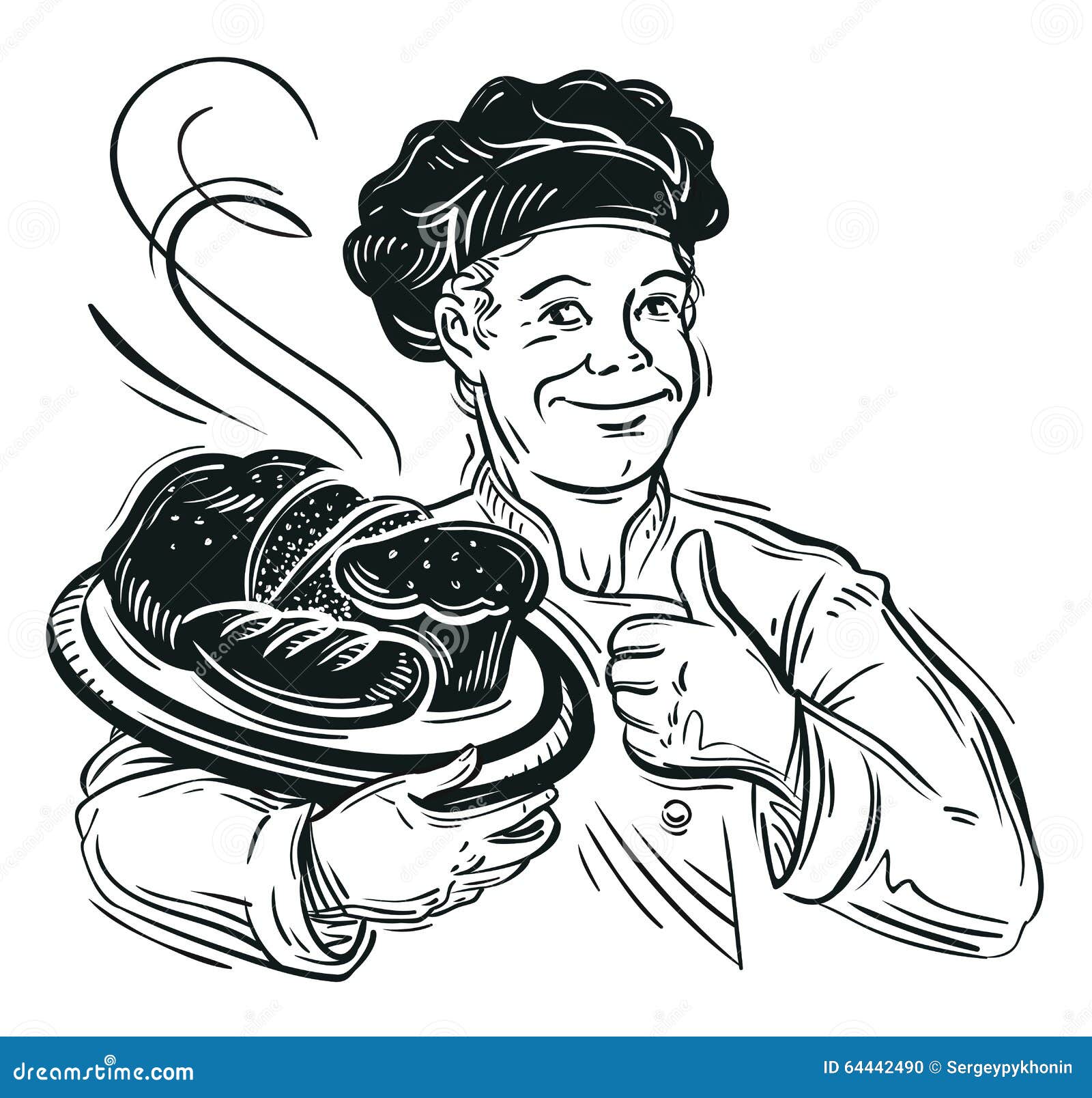 Bread. vector illustration stock vector. Illustration of bake - 64442490