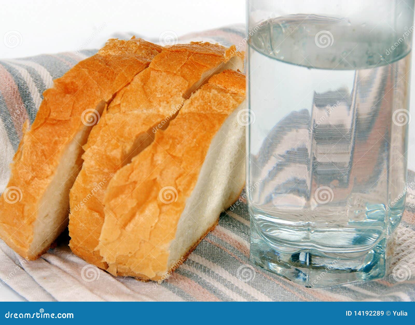 Bread and water stock image. Image of meal, closeup, glass - 14192289