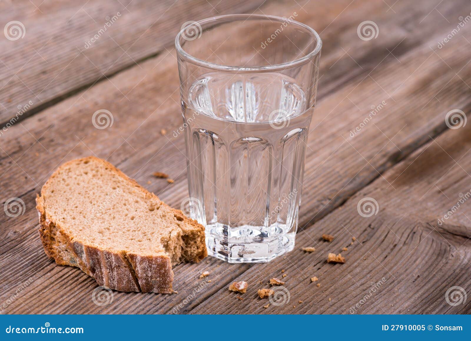 Bread and water stock image. Image of baked, funeral - 27910005