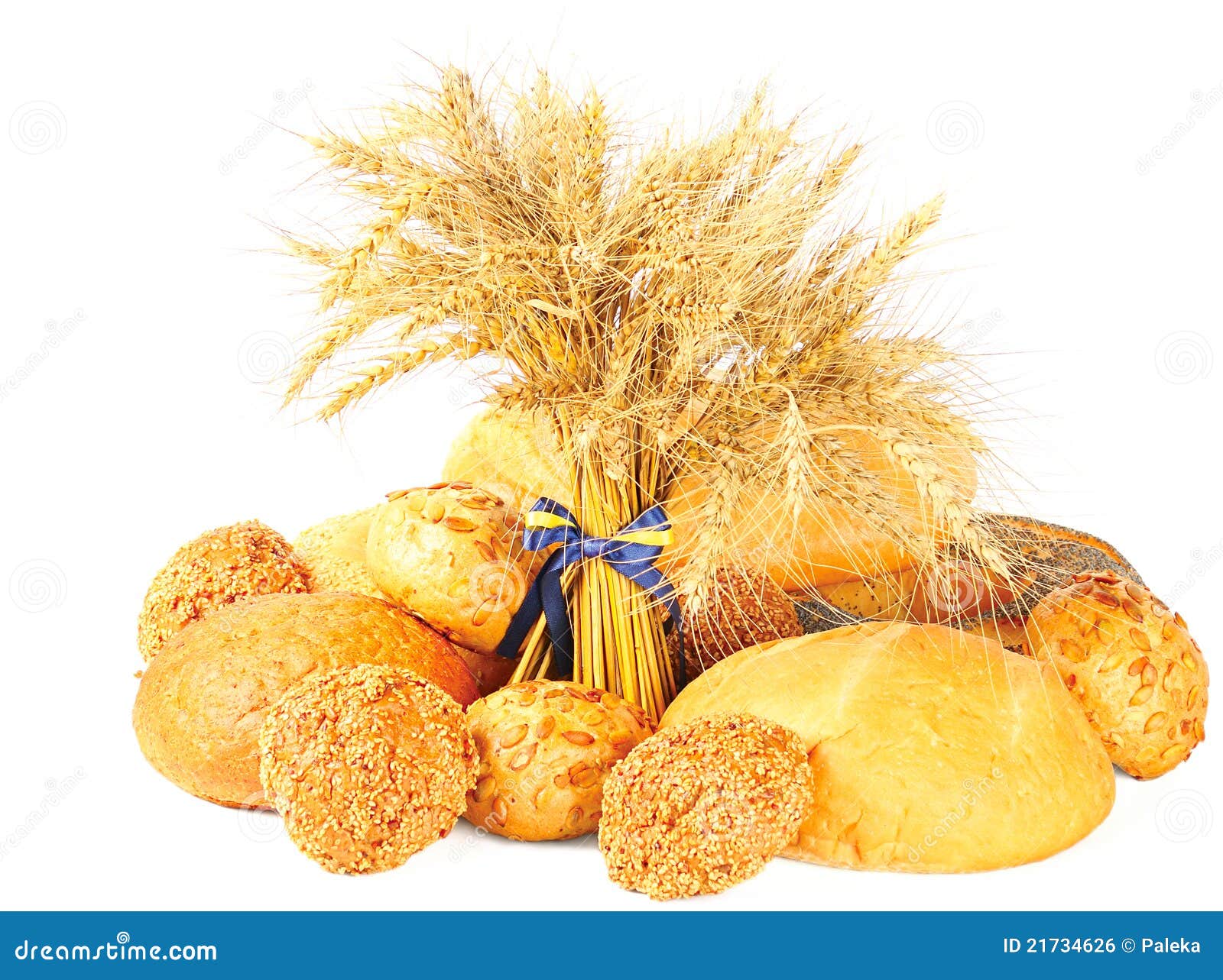 Bread and wheat stock photo. Image of dough, food, autumn - 21734626