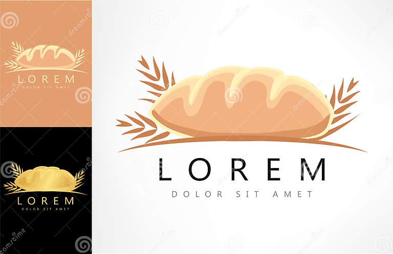 Bread and Wheat Logo. Vector Illustration. Stock Vector - Illustration ...