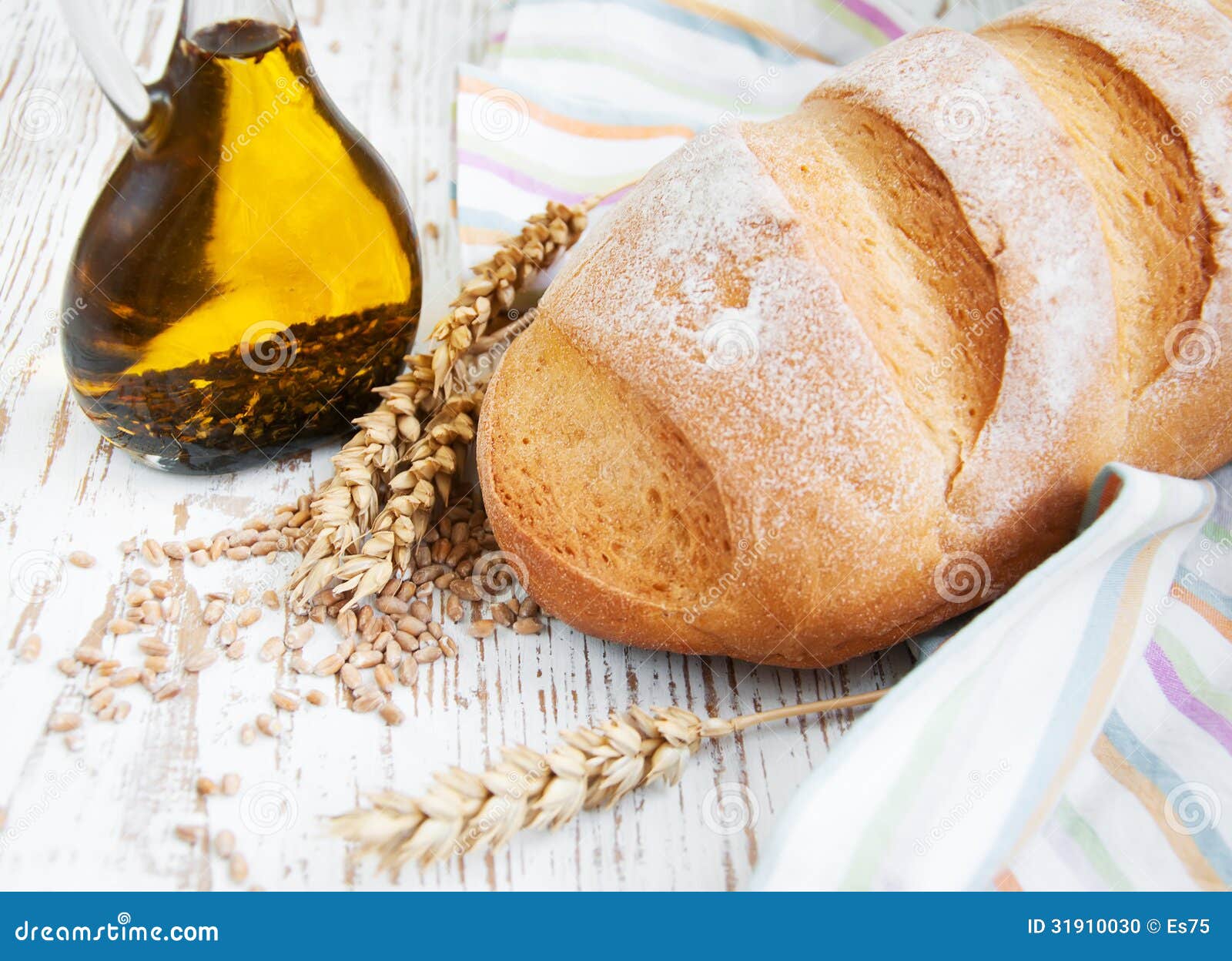 Bread and wheat stock photo. Image of freshness, harvest - 31910030
