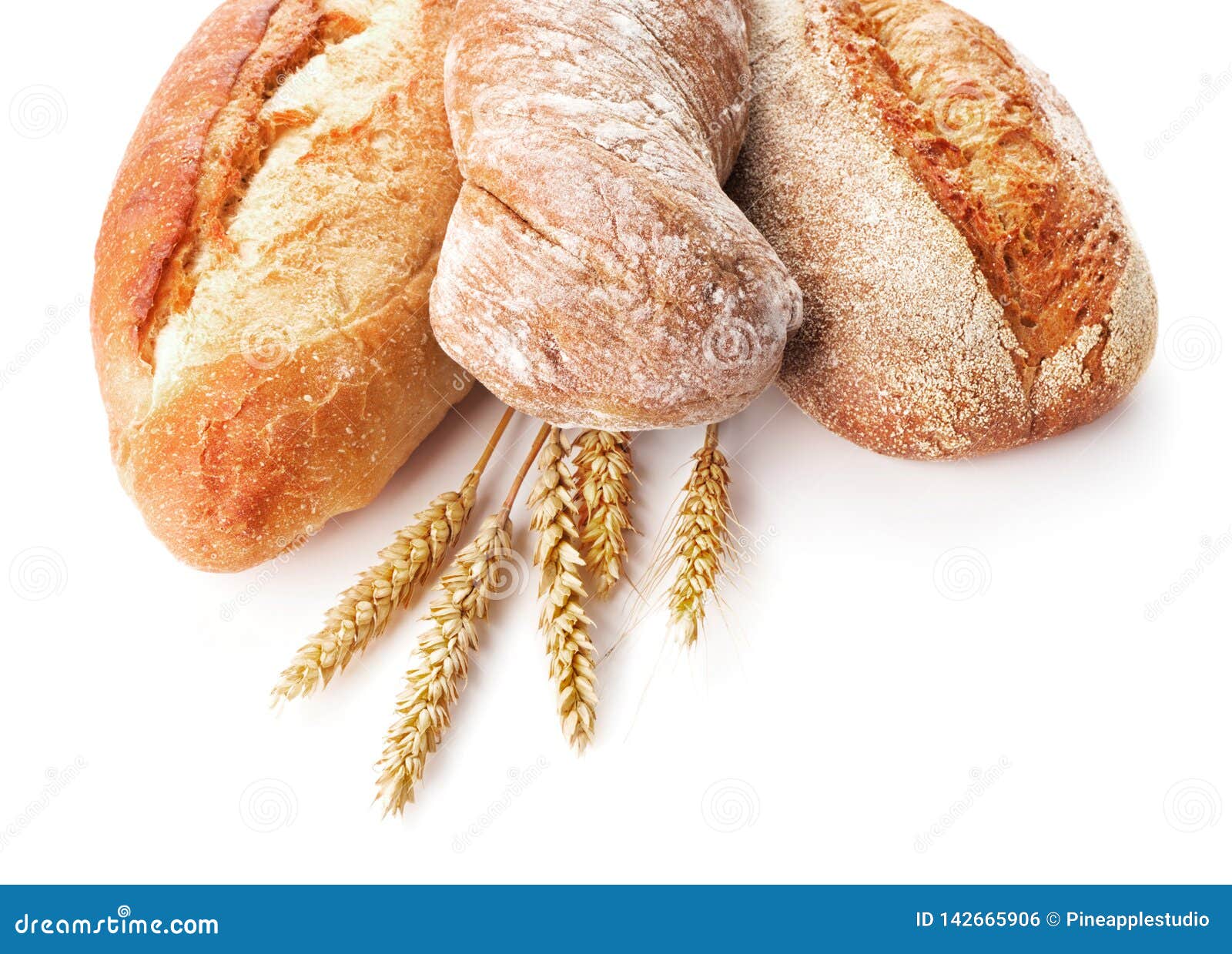 Bread on white background stock photo. Image of healthy - 142665906