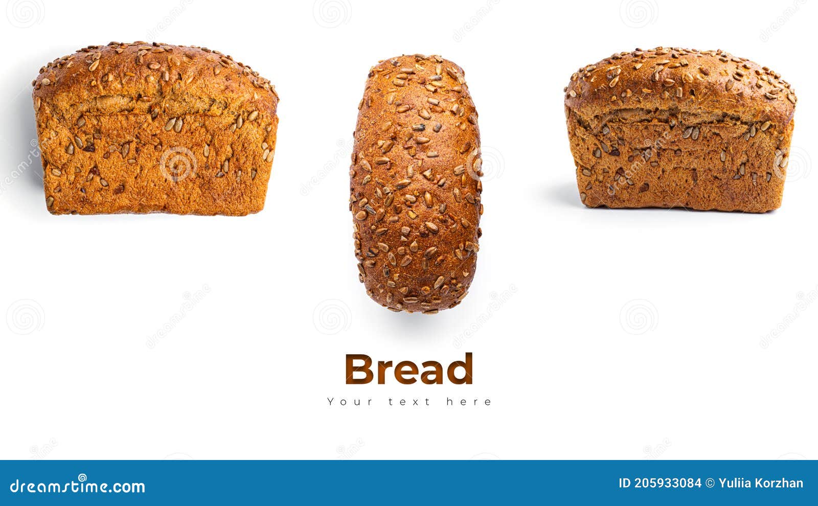 Bread on a White Background. Long Header Banner Format. Panorama ...