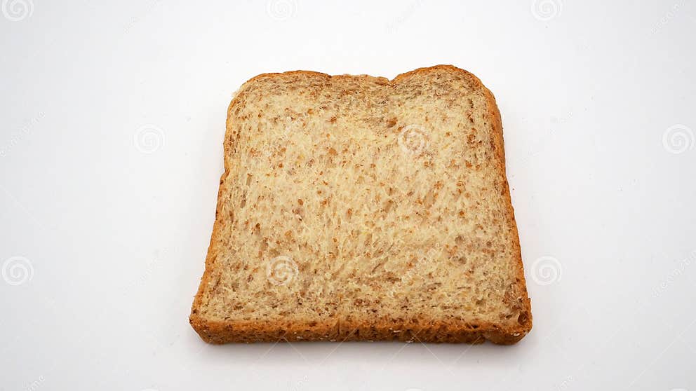 Bread on White Background.top Angle View Stock Photo - Image of ...