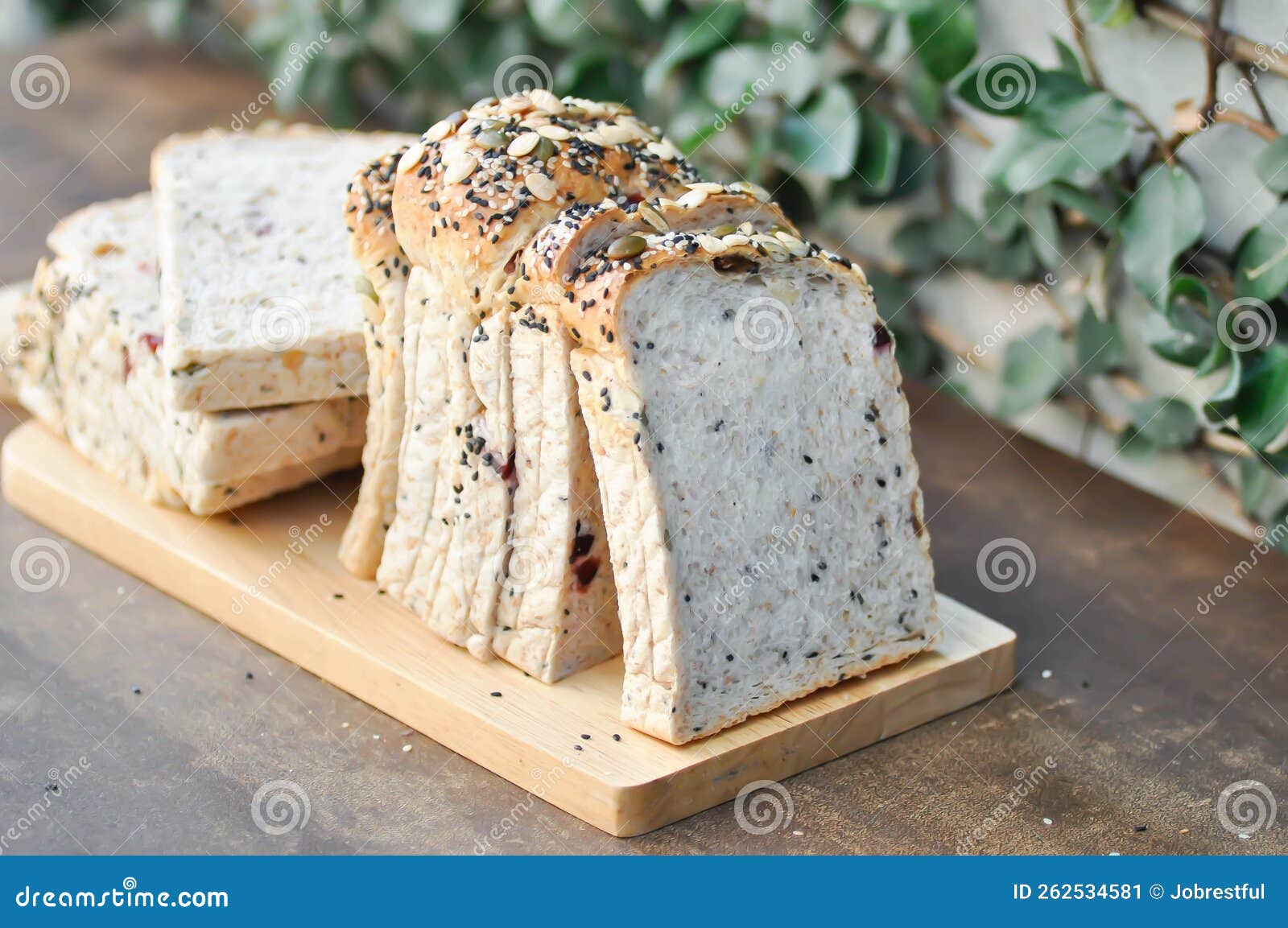 Bread , Whole Wheat Bread or Loaf of Bread or Cut Bread Stock Image ...