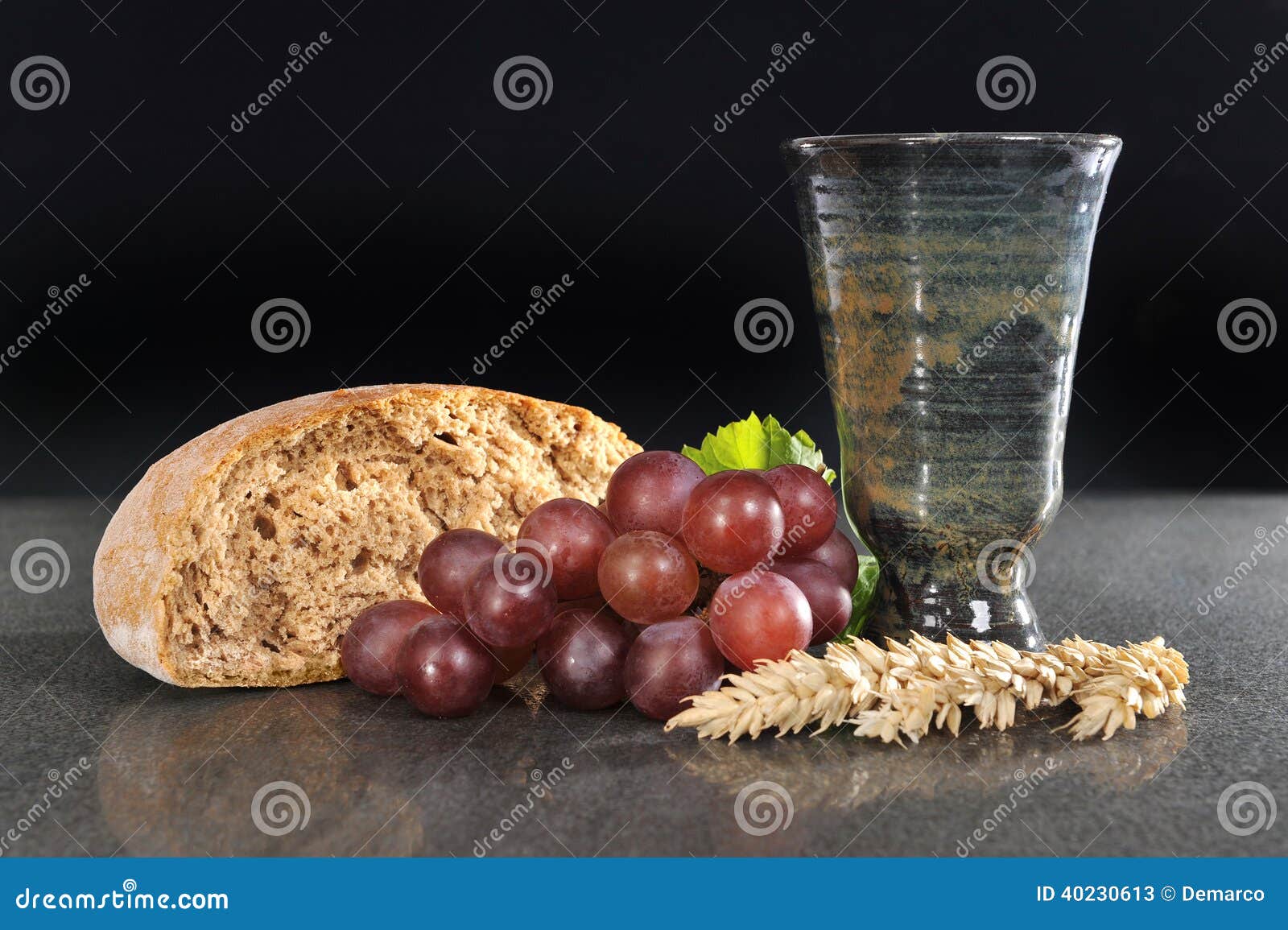 Bread and wine stock image. Image of festivity, stone - 40230613
