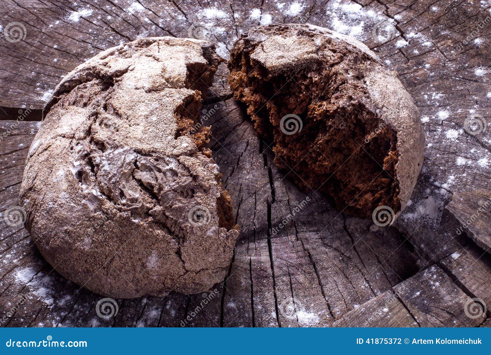 Bread on the wood stock photo. Image of board, grains - 41875372