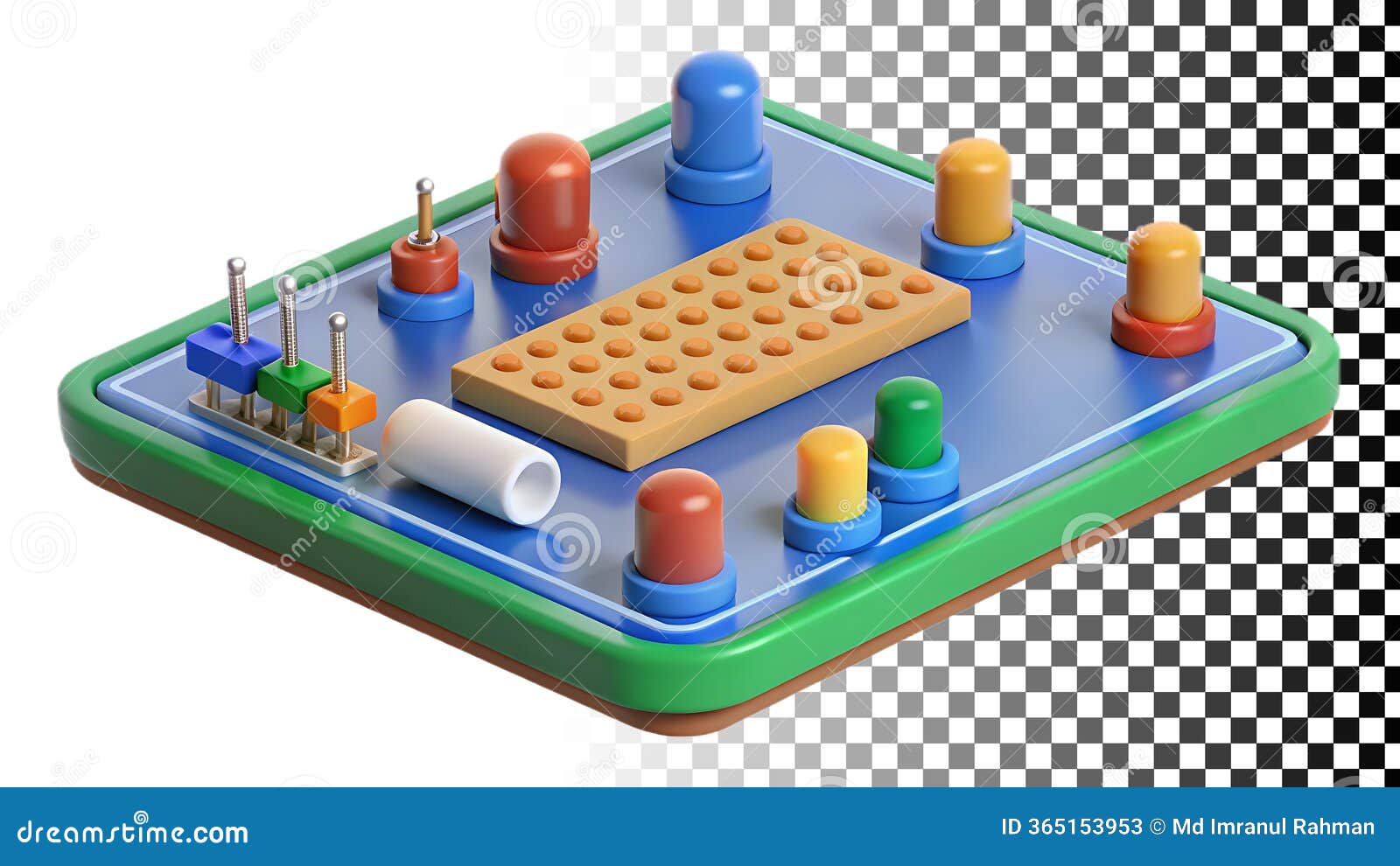 Breadboard Prototyping Electronics Icon Color Illustration Cartoon ...