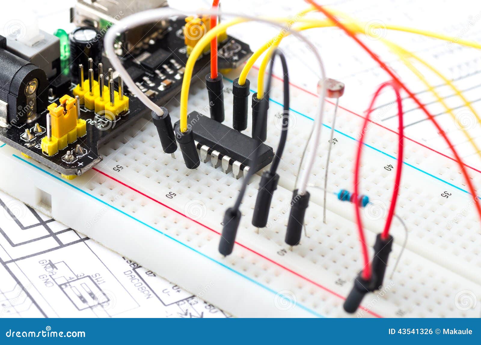 Breadboard stock photo. Image of breadboard, semiconductor - 43541326