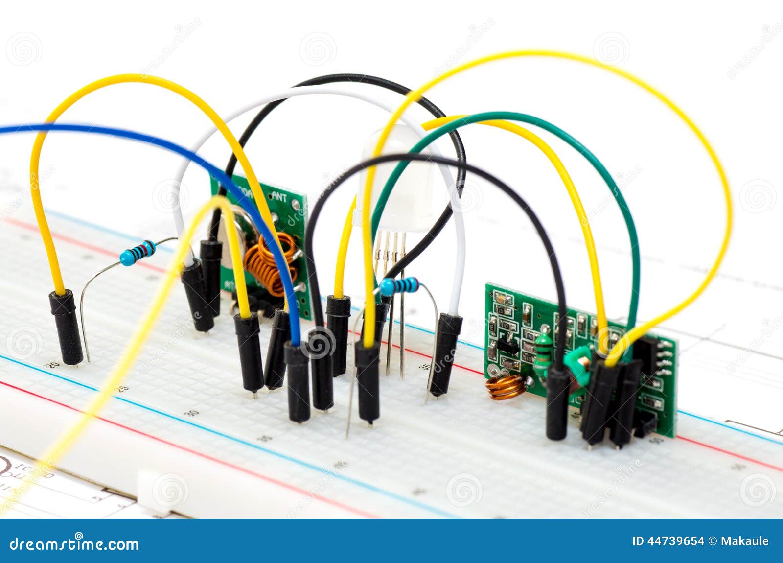 Breadboard stock photo. Image of test, circuit, electronic - 44739654