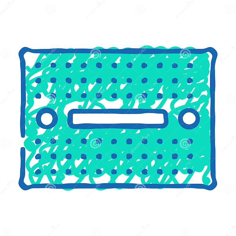 Breadboard Prototyping Electronics Icon Doodle Illustration Stock ...