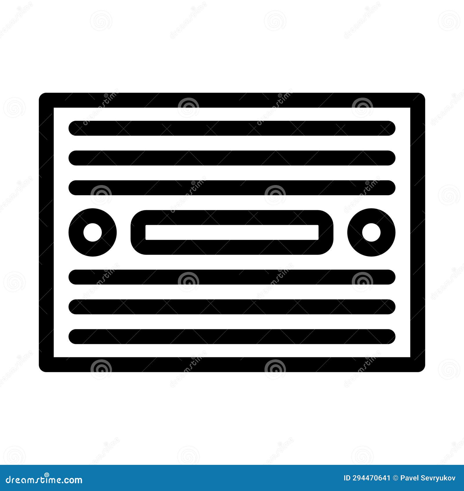 Breadboard Prototyping Electronics Line Icon Vector Illustration Stock ...