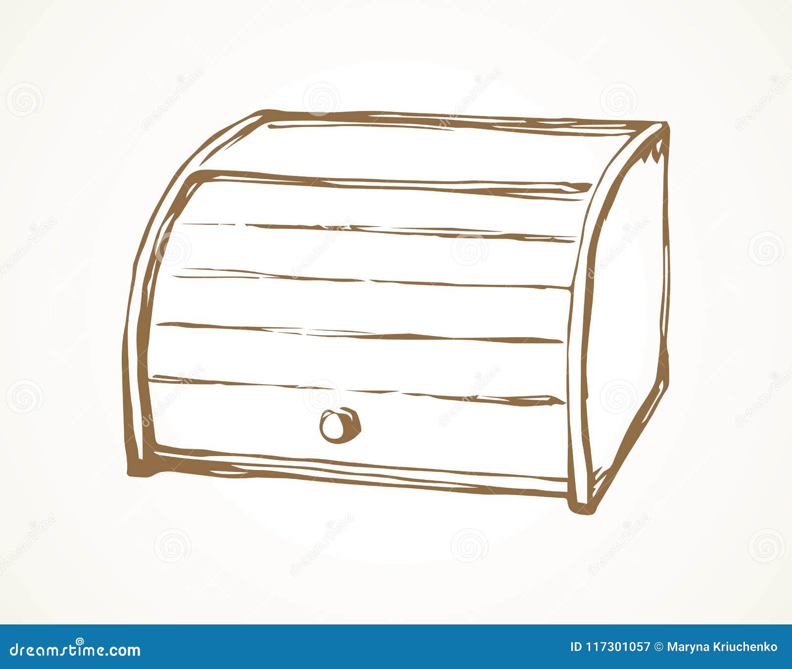 Breadbox. Vector drawing stock vector. Illustration of board - 117301057