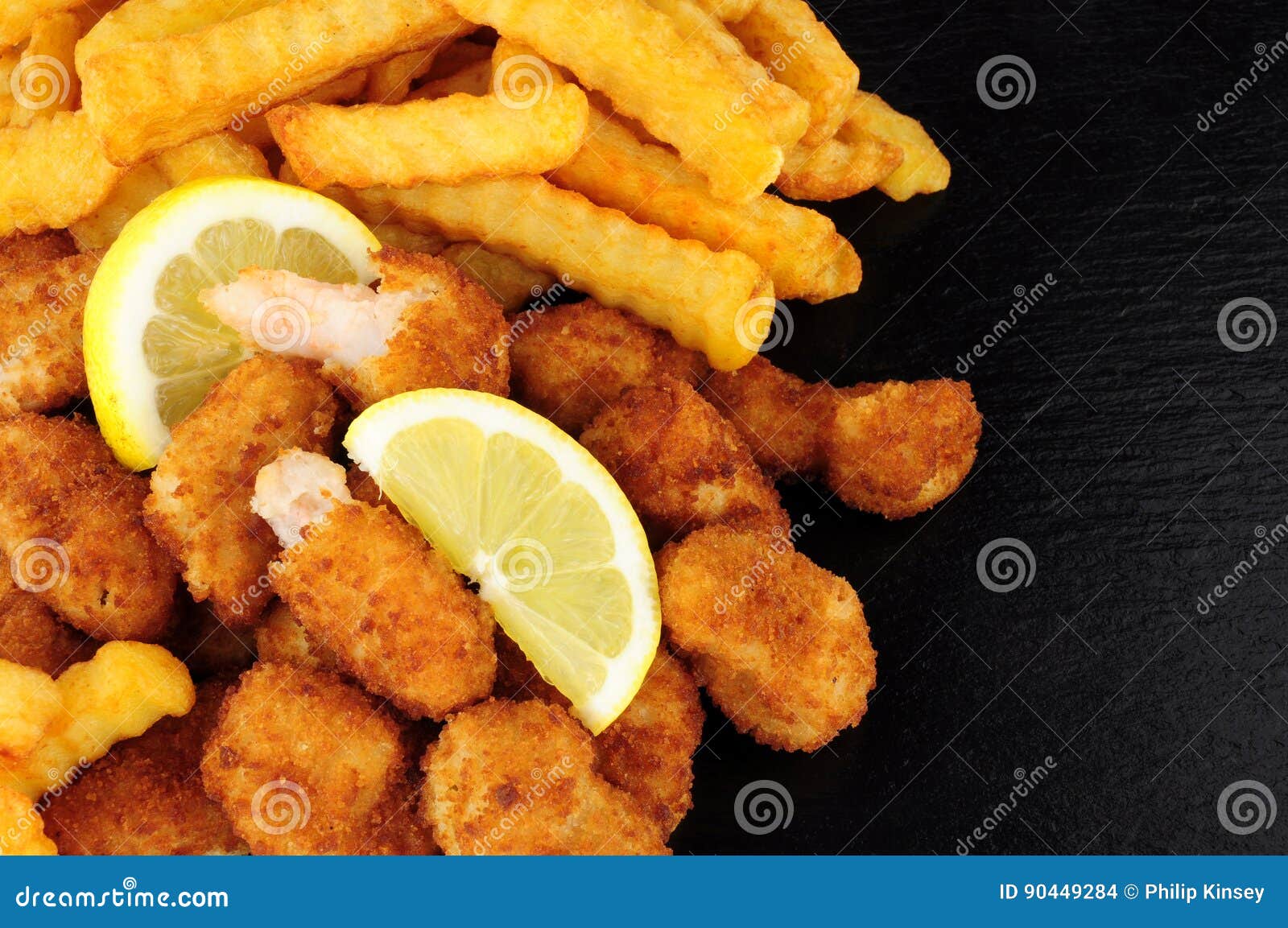 Fried Scampi ,Attukonchu, Jinga , Golda Chingdi , Dublin Bay Prawn ...