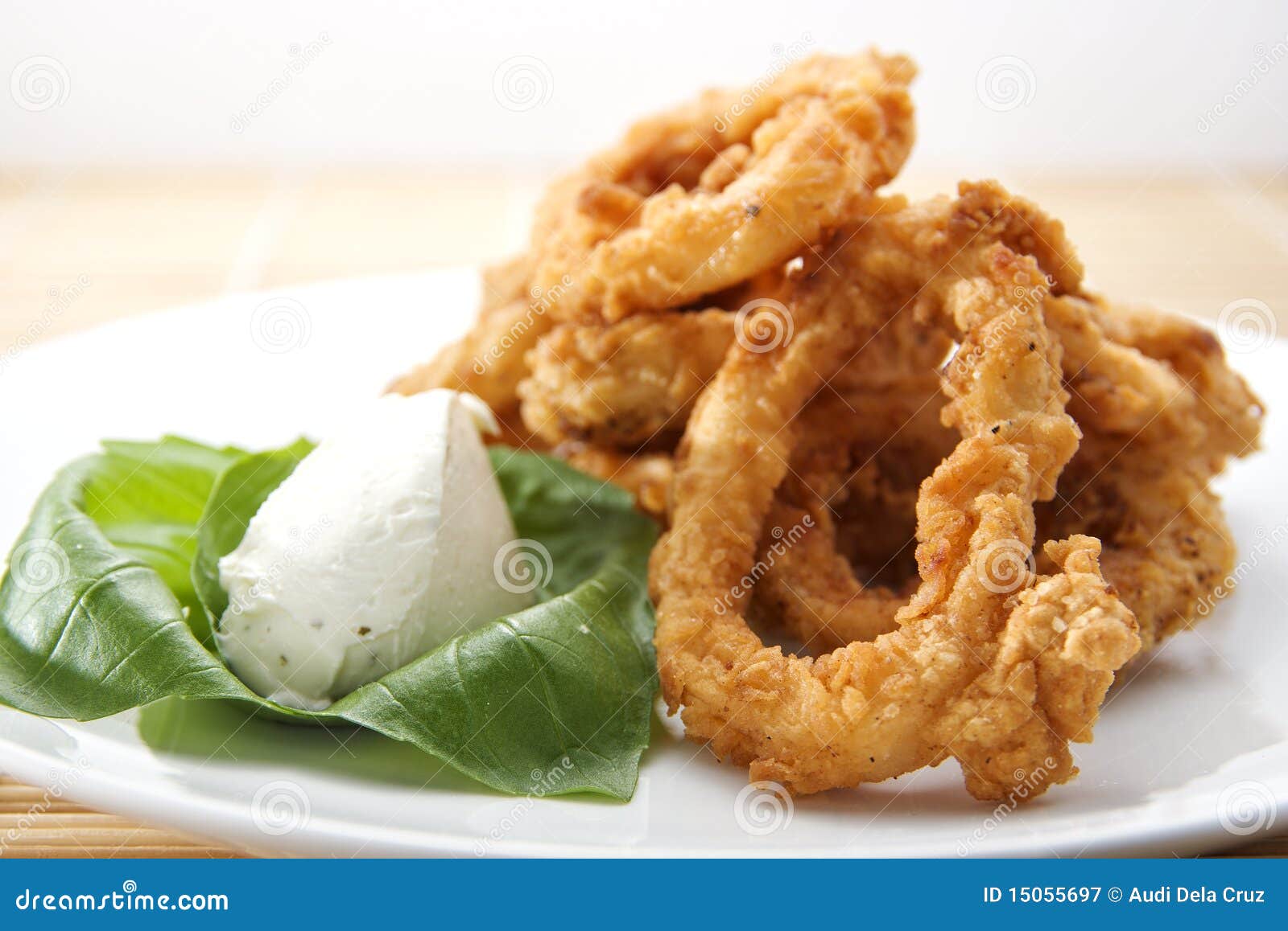 Breaded Calamari Rings stock image. Image of breaded - 15055697