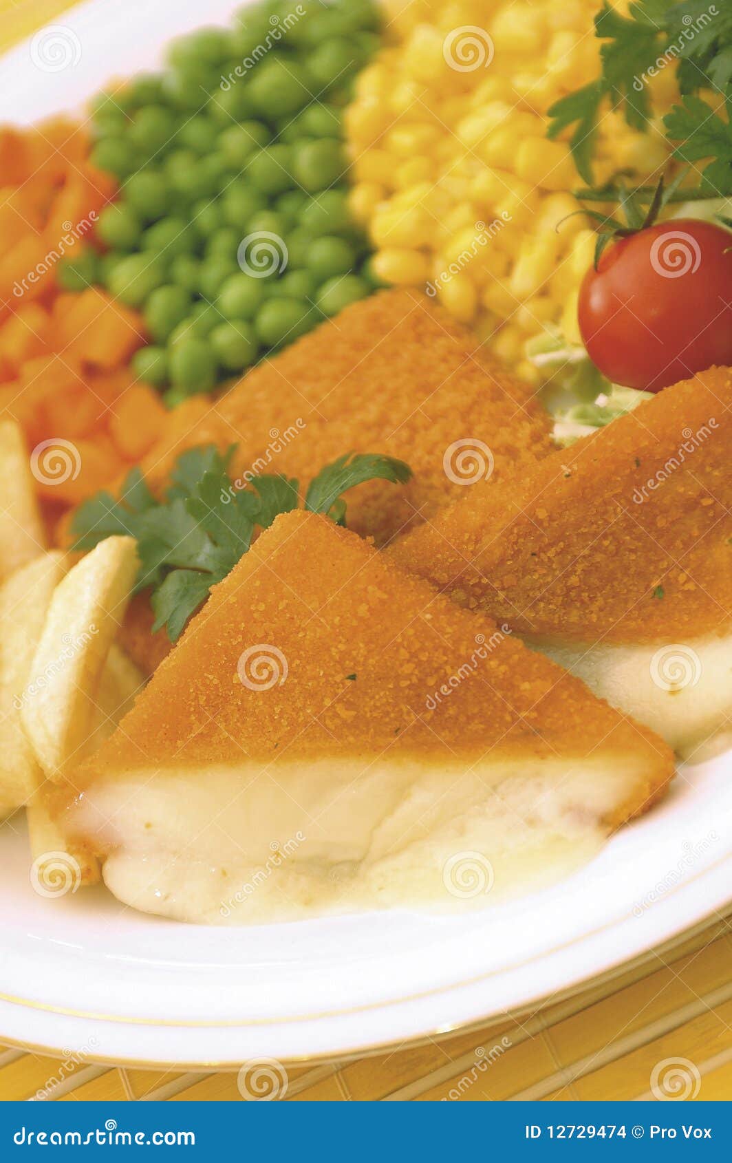 Breaded cheese stock photo. Image of horizontal, pomesfrites - 12729474