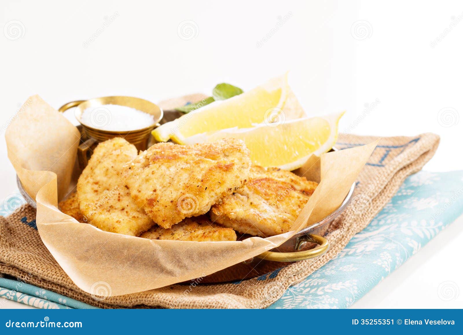Breaded chicken fillet stock image. Image of crumbs, plate - 35255351