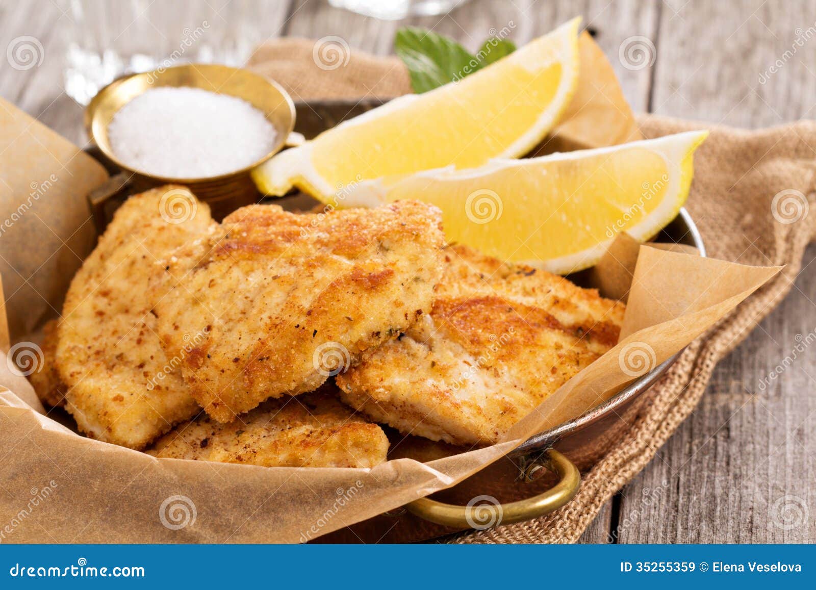 Breaded chicken fillet stock image. Image of crumbs, bread - 35255359