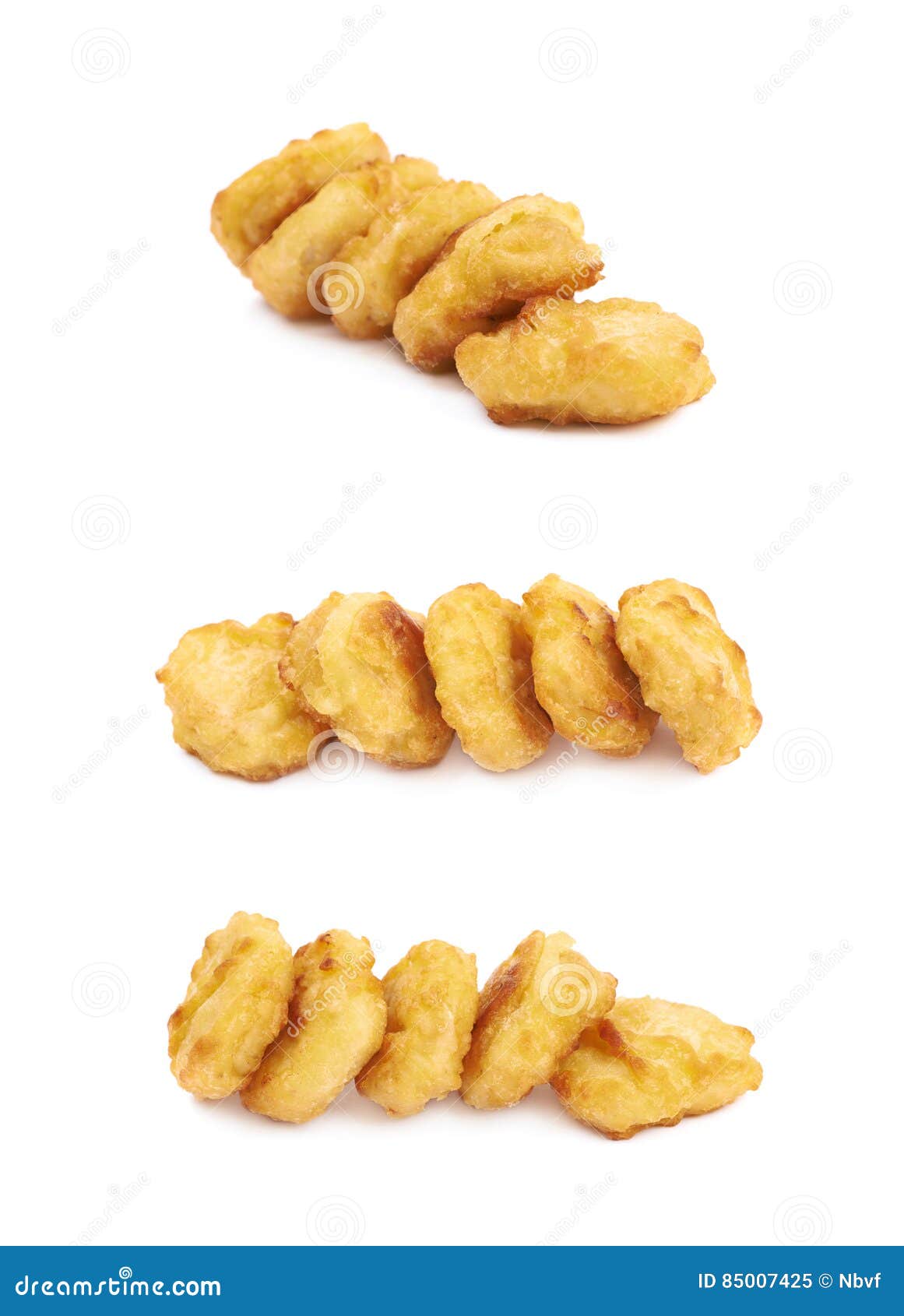 Breaded Chicken Nugget Composition Isolated Stock Image - Image of ...